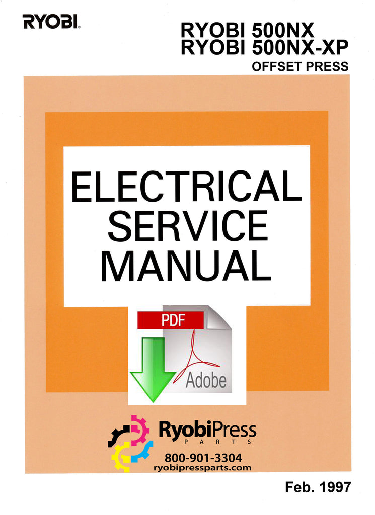 RYOBI 500NX, 500NX-NP ELECTRICAL SERVICE MANUAL, PDF – Ryobi Press Parts